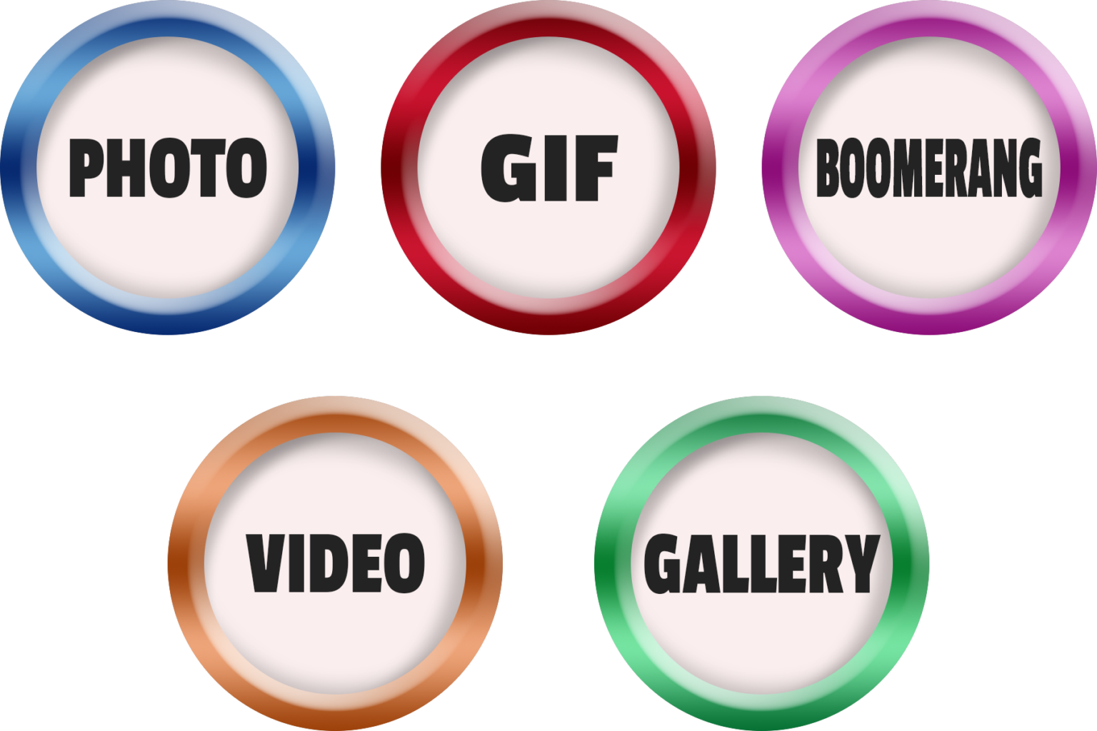 Classic Colors Buttons – BespokeBooth