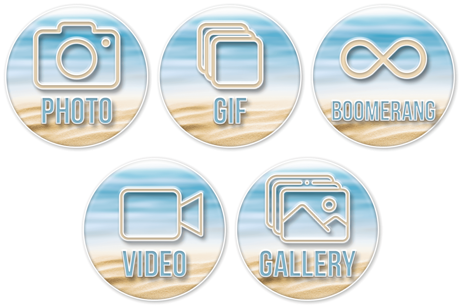 Beach Sittin’ Buttons – BespokeBooth